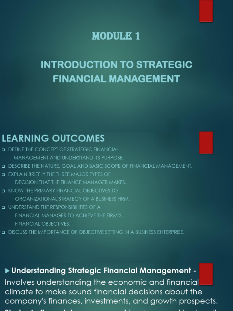 Strategic Financial Management | PDF | Investing | Return On Investment