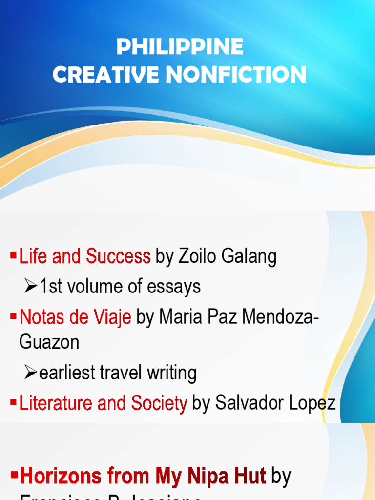 Philippine Creative Nonfiction Overview | PDF