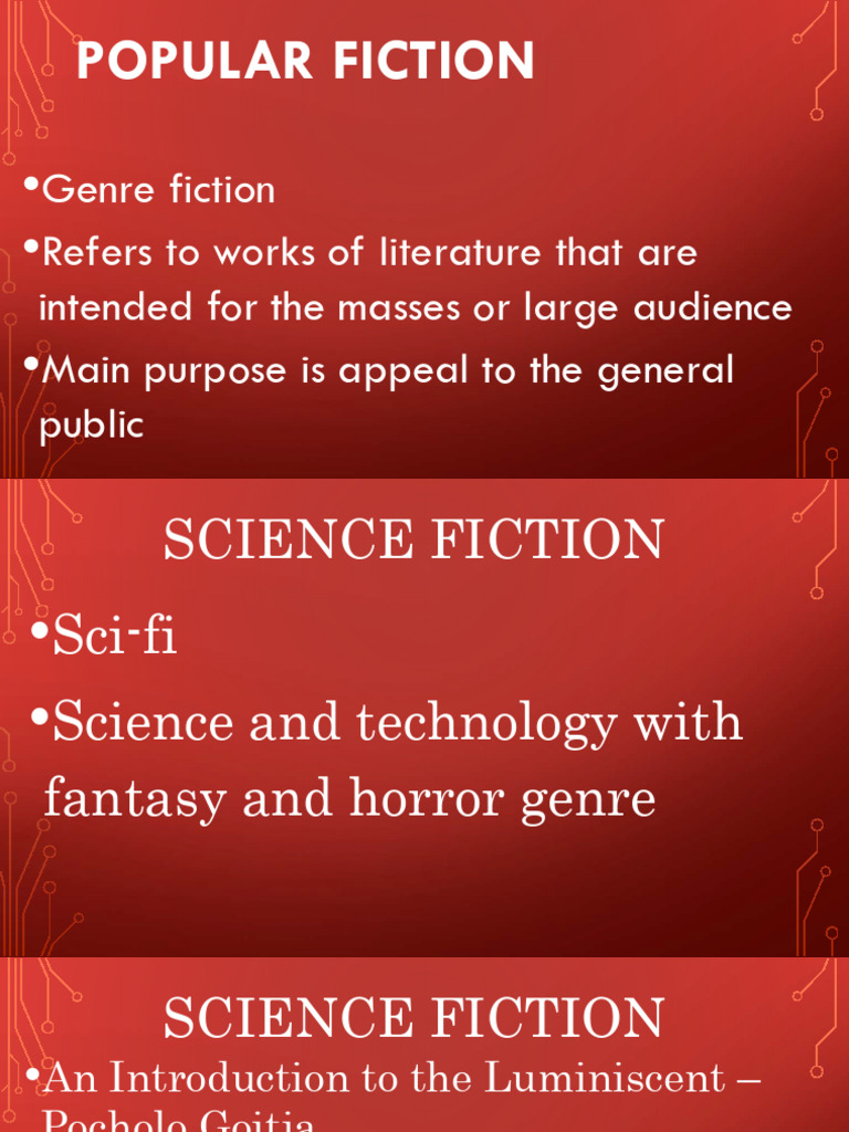 Overview of Popular Fiction Genres | PDF