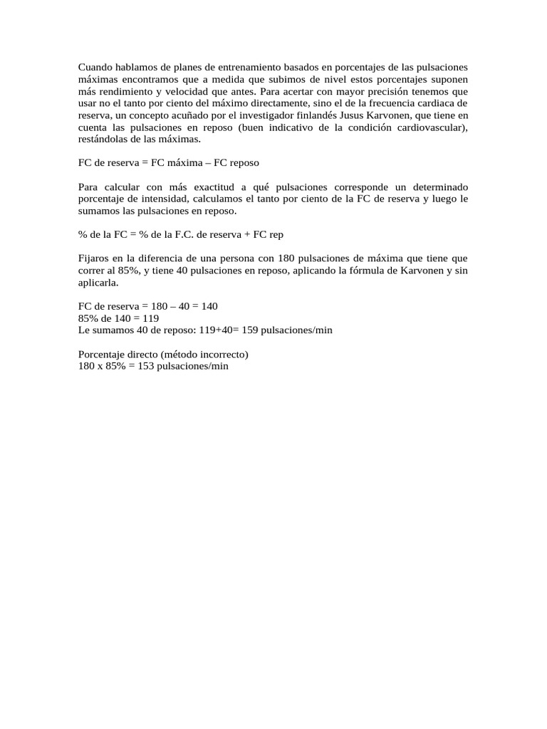TAFAD - Frecuencia Cardiaca Reserva | PDF