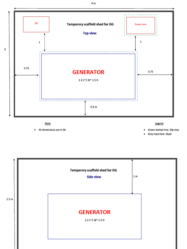 Diesel Generator Shed Design Details | PDF