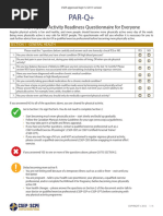 ParQ Plus 2024 PDF | PDF | Asthma | Diseases And Disorders