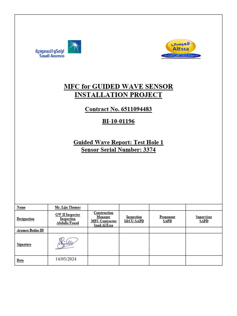 GW Report Test Hole 5 | PDF