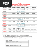 Mid Term Examination Schedule [Senior Secondary] 2025-2026 (1) | PDF