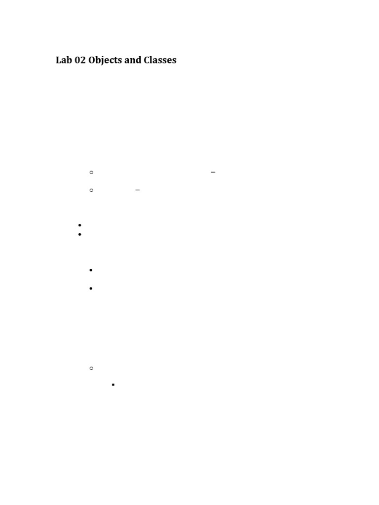 Lab 02 | PDF | Constructor (Object Oriented Programming) | Programming