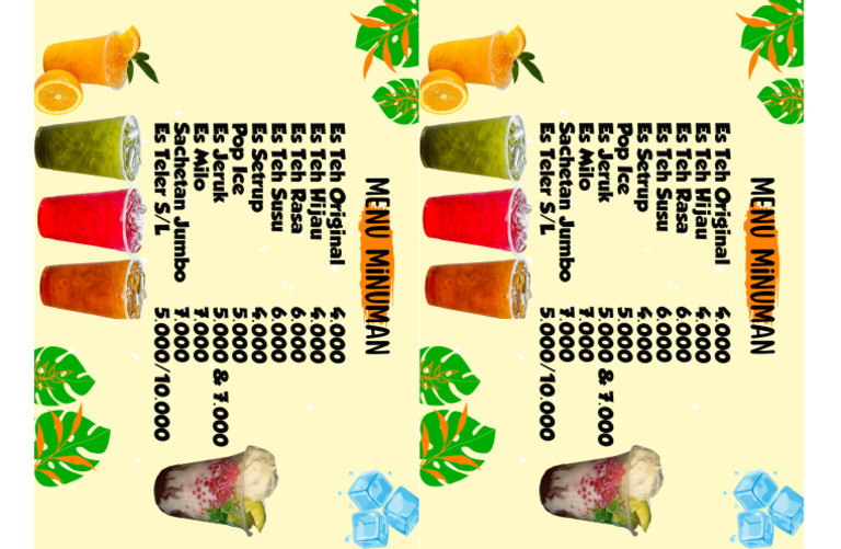 Menu Minuman | PDF