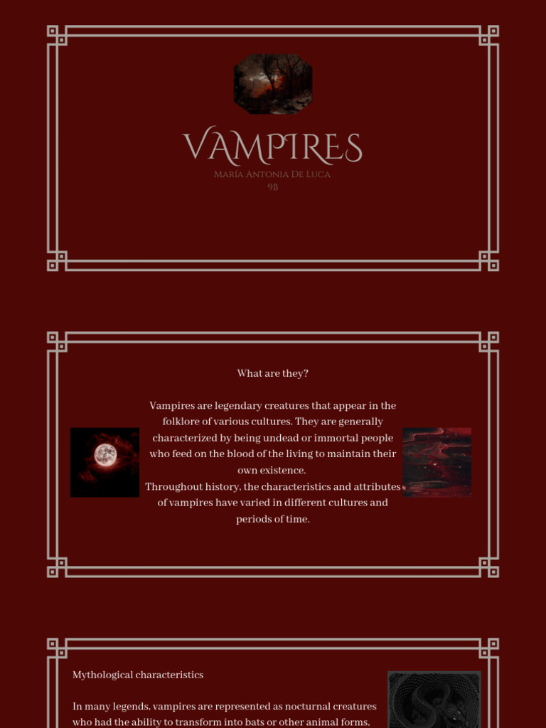 Characteristics of Vampires in Folklore | PDF | Vampires | Dracula