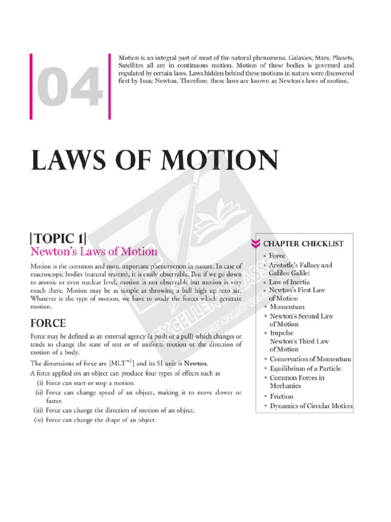 Laws of Motion | PDF