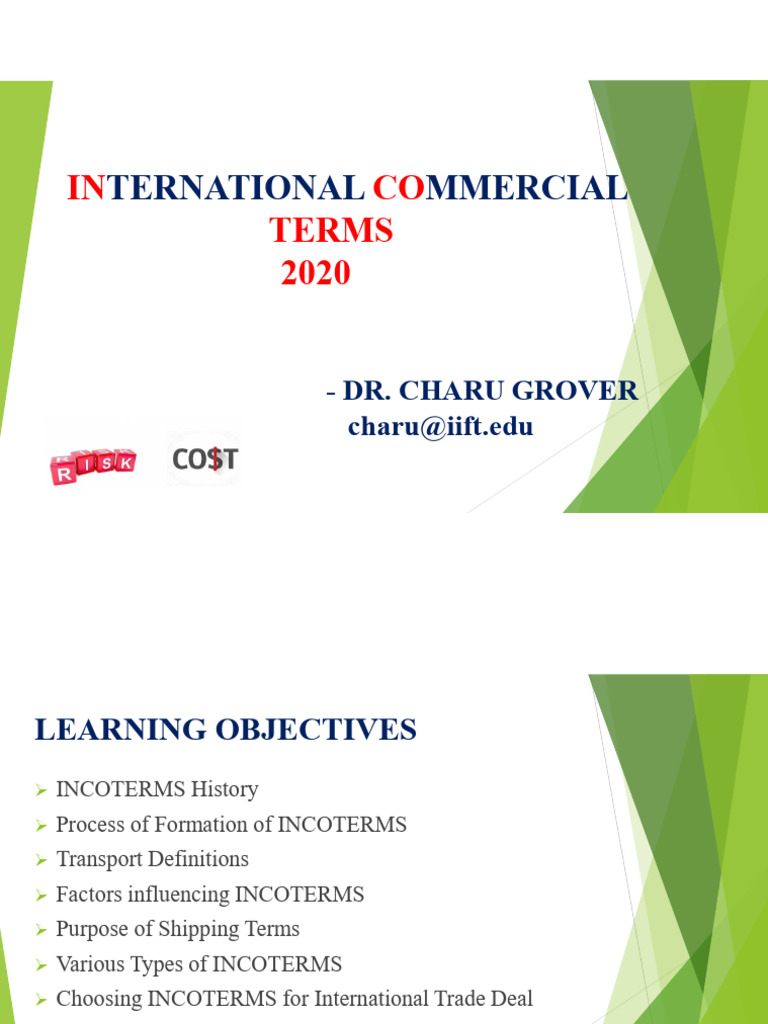 Understanding Incoterms 2020 | PDF | Business | Trade