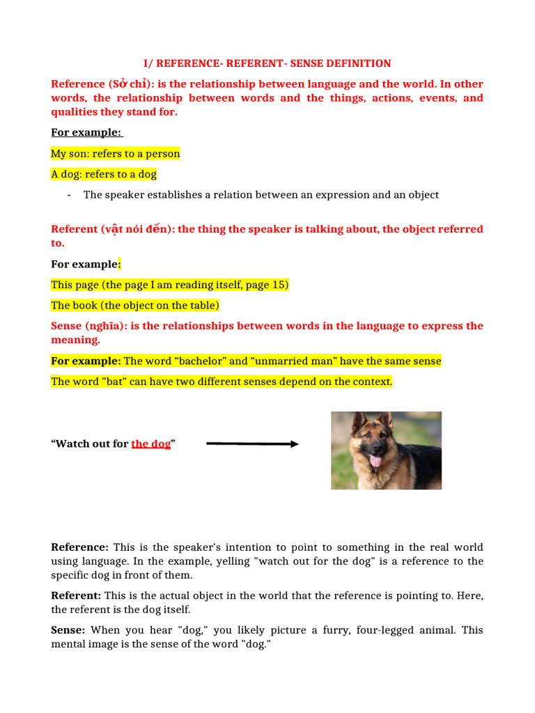 Reference Referent Sense | PDF | Linguistic Typology | Languages