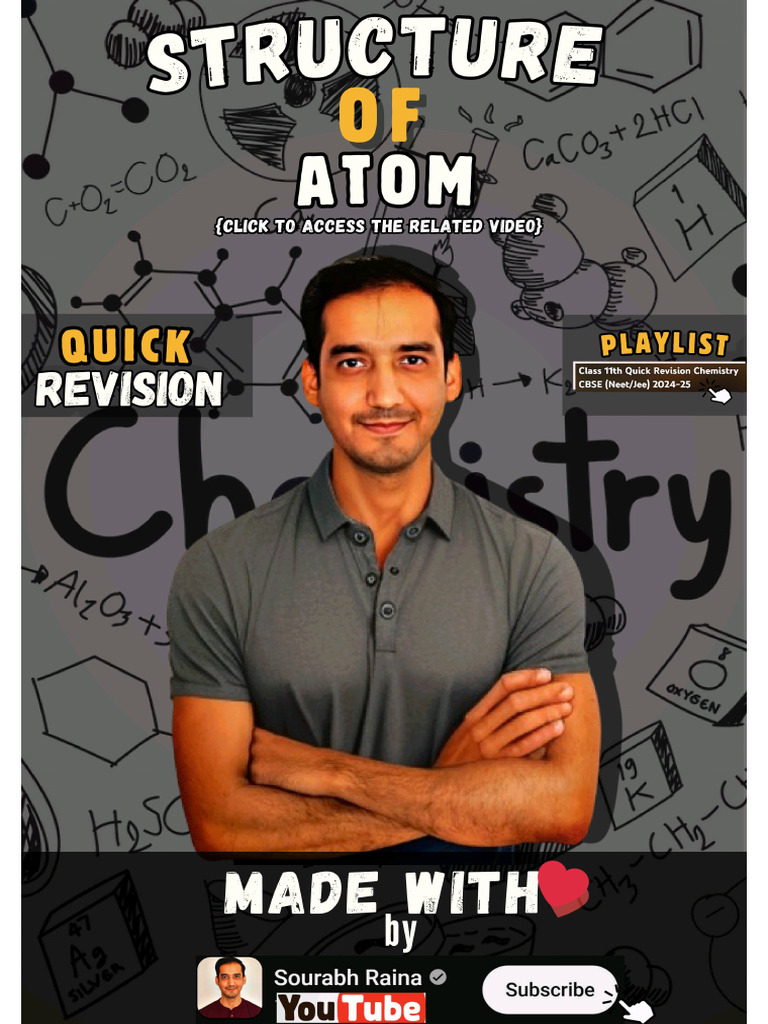 Structure of Atom Revision Notes | PDF