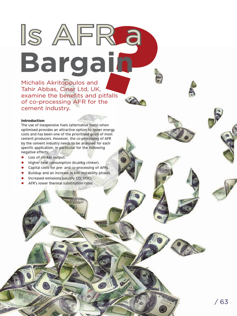 Is AFR A Bargain | PDF | Cement | Fuels