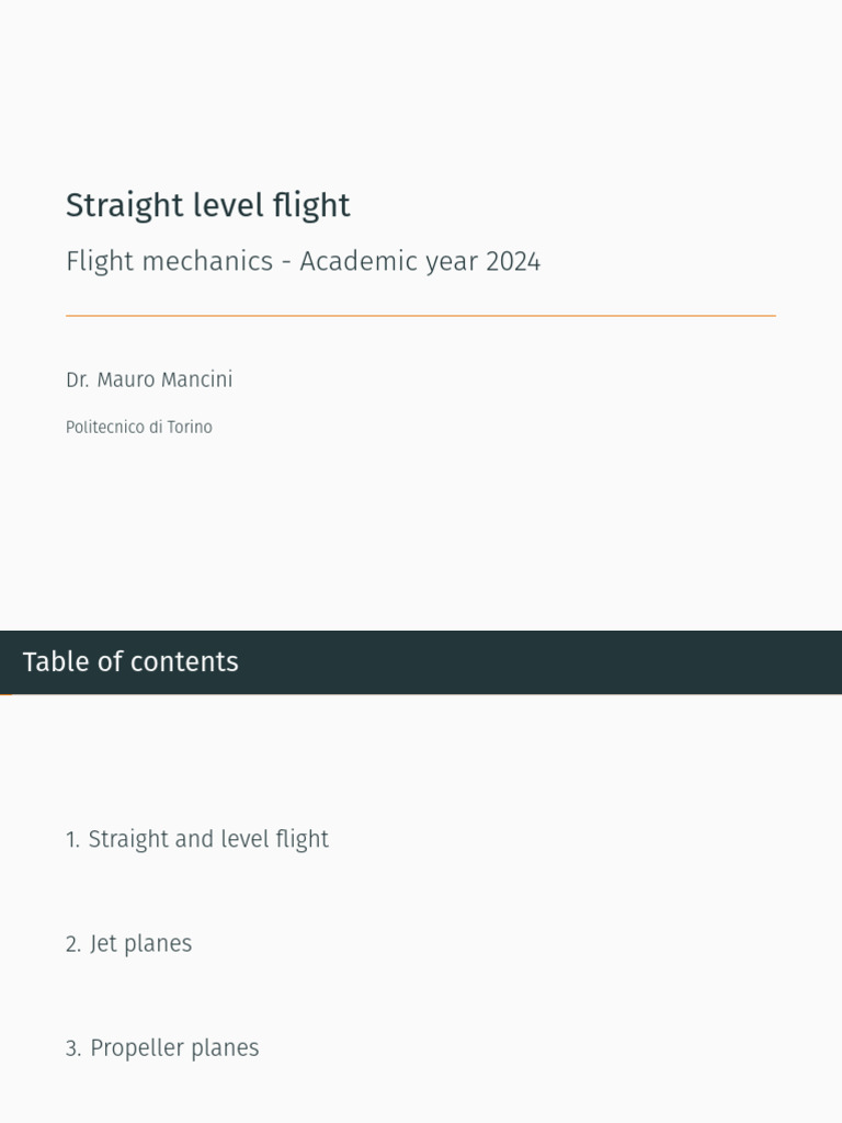 Understanding Straight Level Flight | PDF | Drag (Physics) | Flight