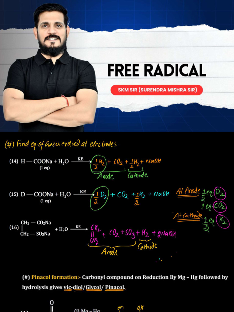 Free Radical - L-05 (Class Notes) - Peroxide Effect Reed's Reaction | PDF