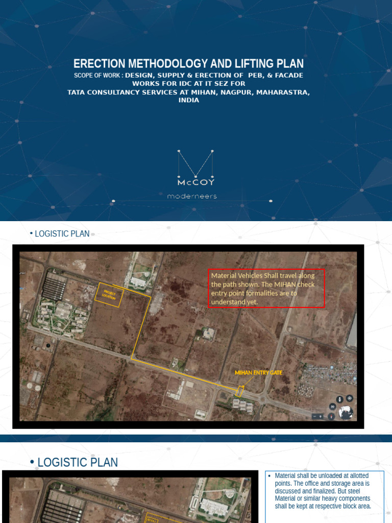 Construction Methodology Logistic Plan | PDF | Crane (Machine)