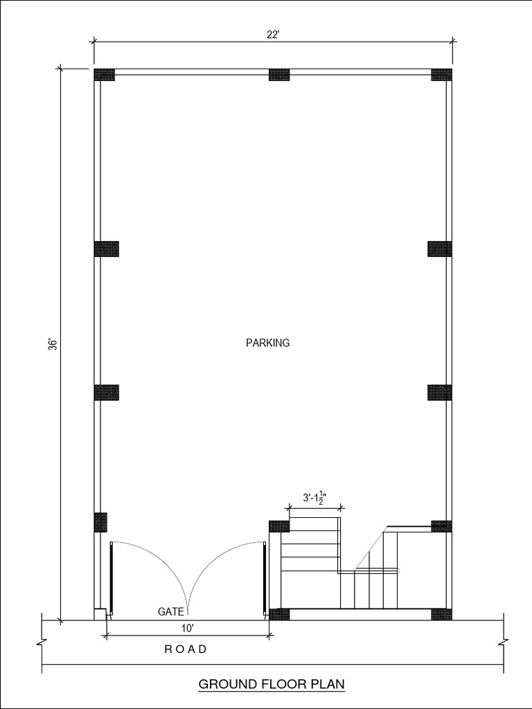 Ground Floor Plan - Ramesh - Vza | PDF