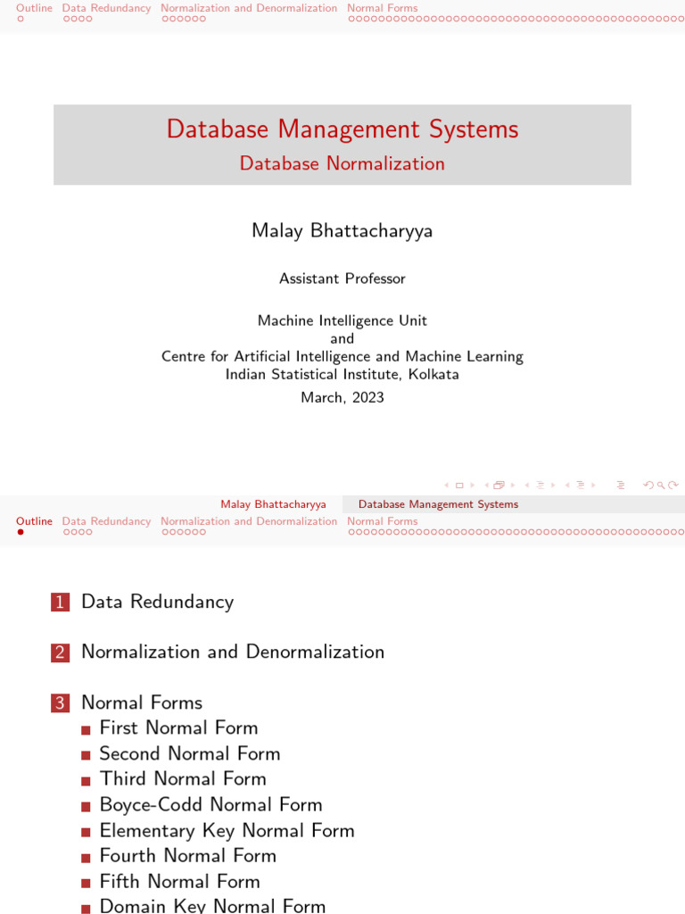 Class V-Database Normalization | PDF | Computer Data | Data Management