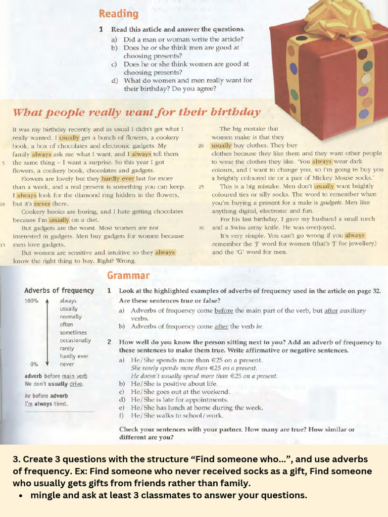 Pastel Blue My Favorite Person Descriptive Writing Activity Worksheet | PDF
