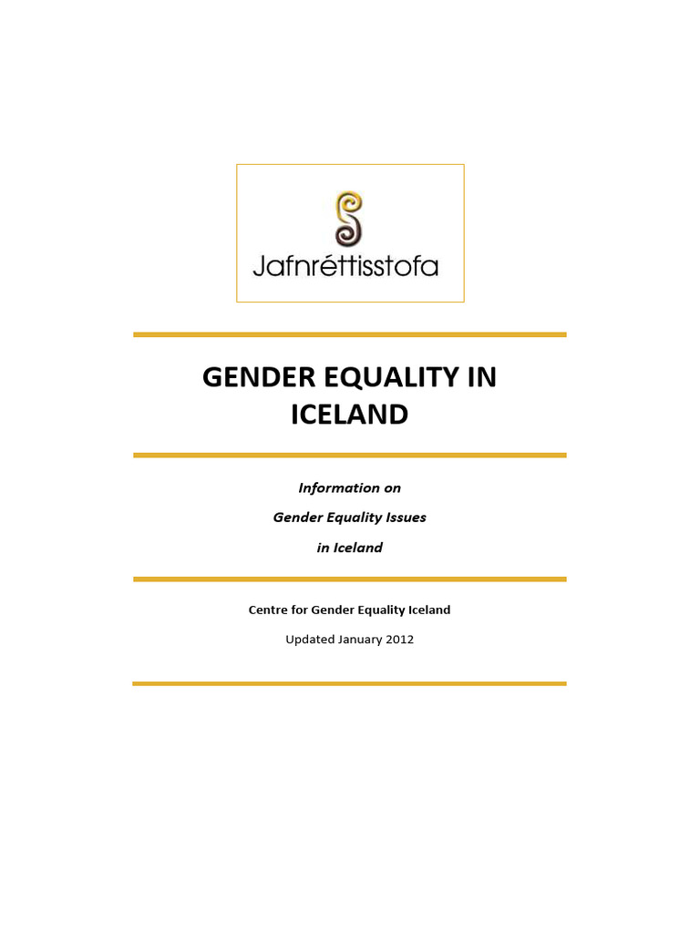 Gender Equality in Iceland | PDF | Gender Mainstreaming | Gender Studies