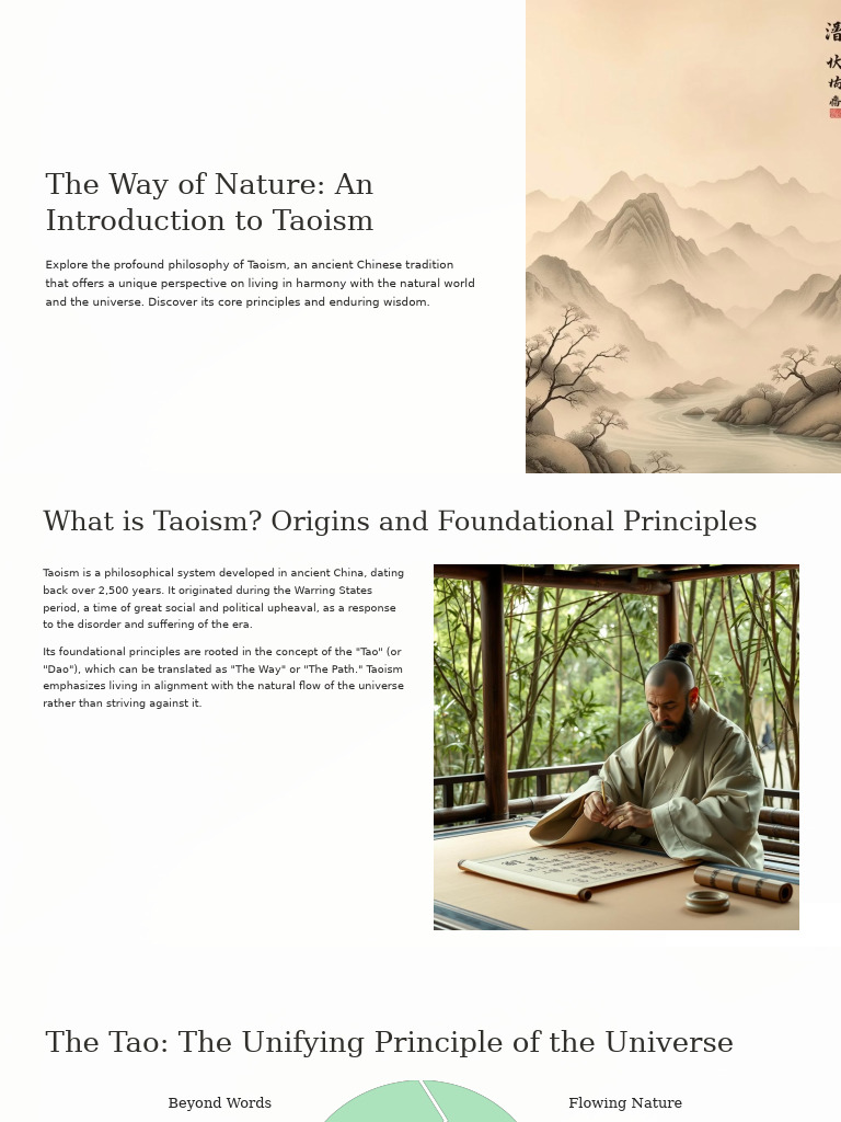 Taoism: Harmony with Nature Explained | PDF | Tao | Laozi