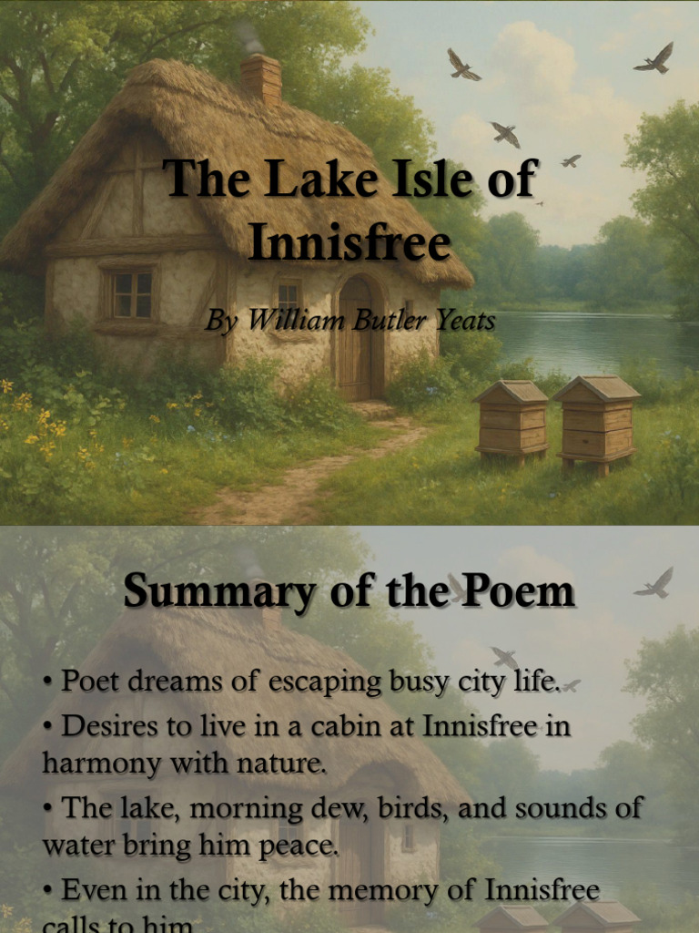 The Lake Isle of Innisfree C3 | PDF | Poetry