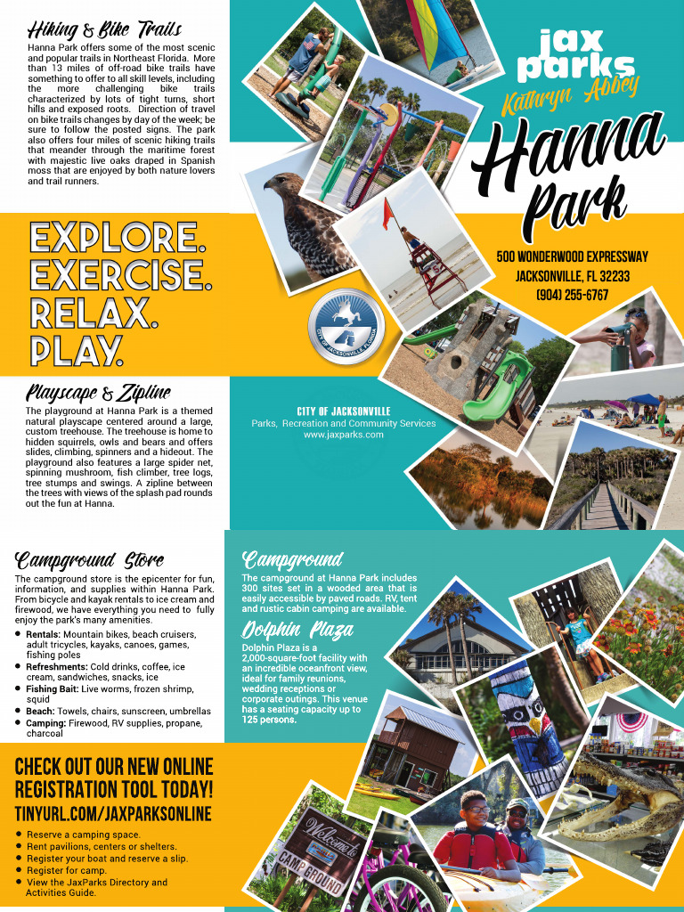 Hanna Park Campground Map | PDF | Outdoor Recreation | Landscape