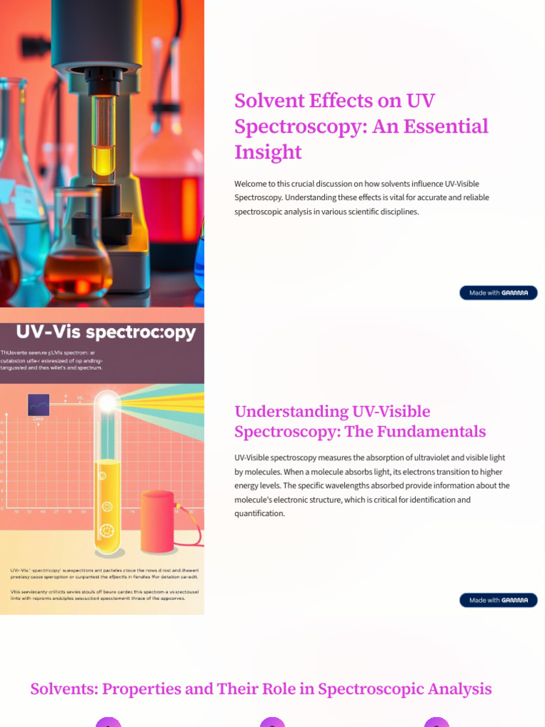 Solvent Effects On Uv Spectroscopy An Essential Insight Pdf Ultraviolet Visible Spectroscopy