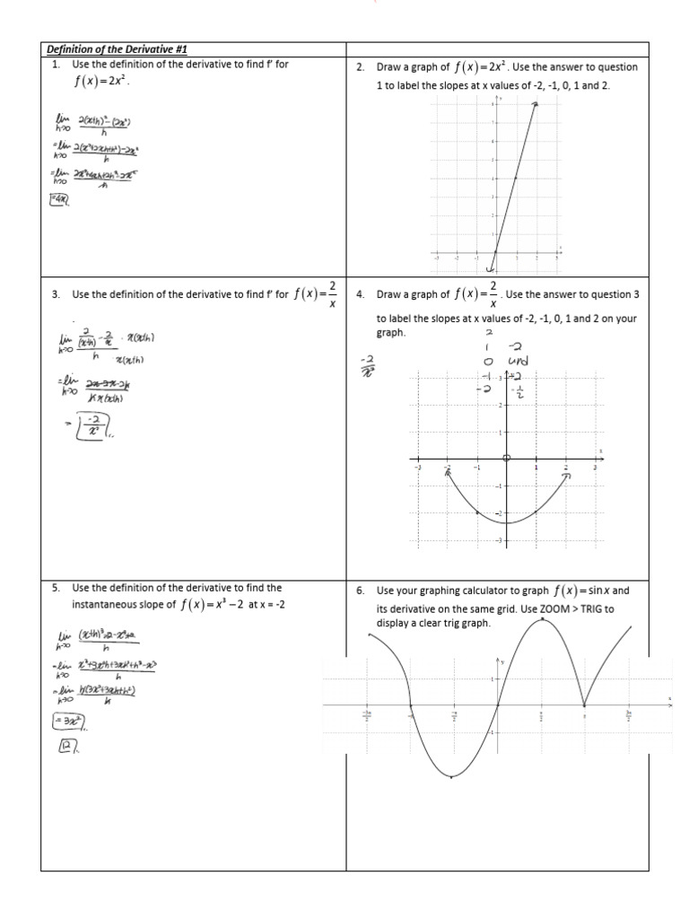 Derivative Calculations and Graphing | PDF | Chess Theory | Chess