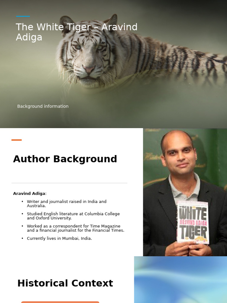 The White Tiger Introduction - 1 | PDF