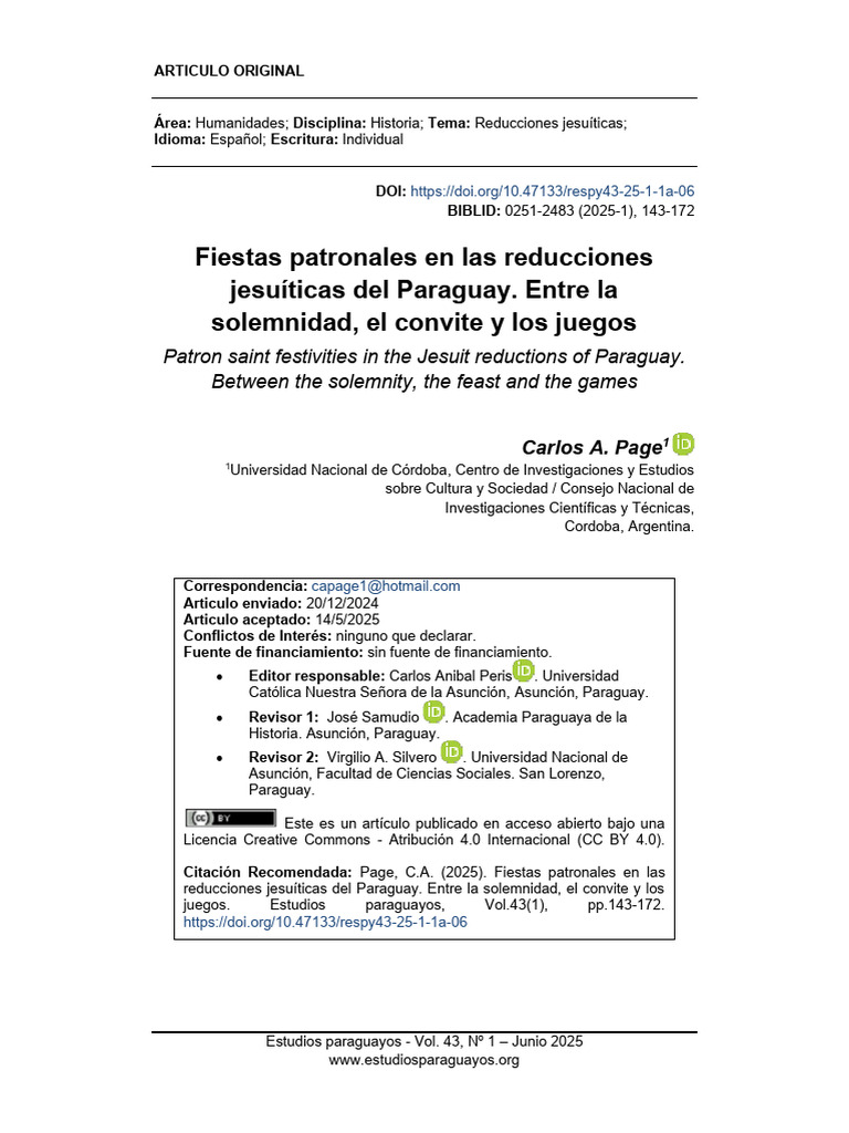 05 - Reducciones Jesuiticas | PDF | Paraguay | Rituales