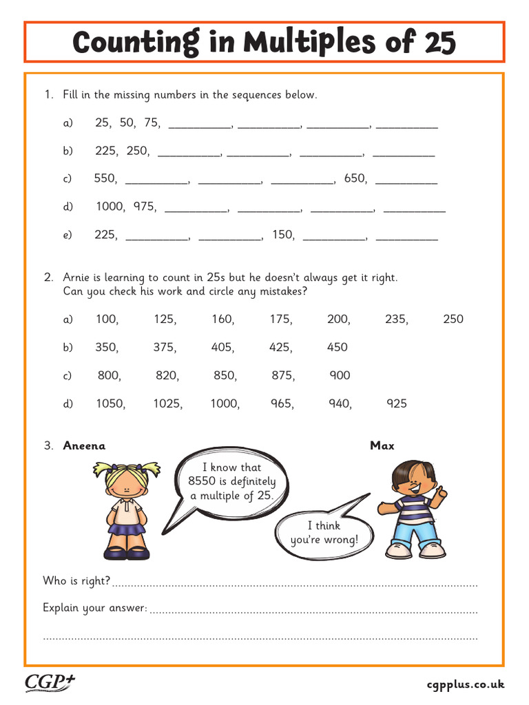 Multiples of 25 | PDF