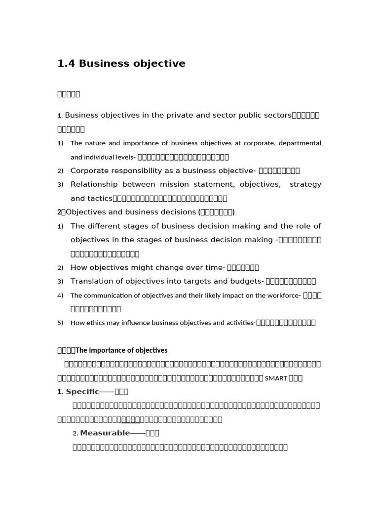 04 Business Objective | PDF