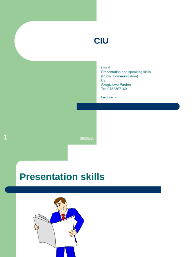 Mastering Public Presentation Skills | PDF | Learning | Cognition