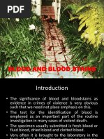 Hemastix Presumptive Test For Blood | PDF | Blood | Crime Scene