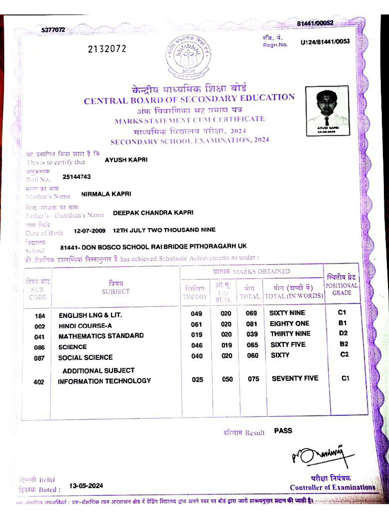 Board Certificate | PDF