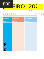 Mapa de Férias 2025 | PDF | Férias trabalhistas