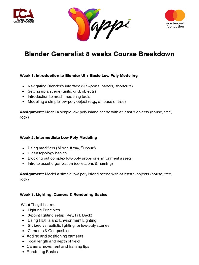 Blender VFX Course Overview | PDF | Blender (Software) | Rendering ...