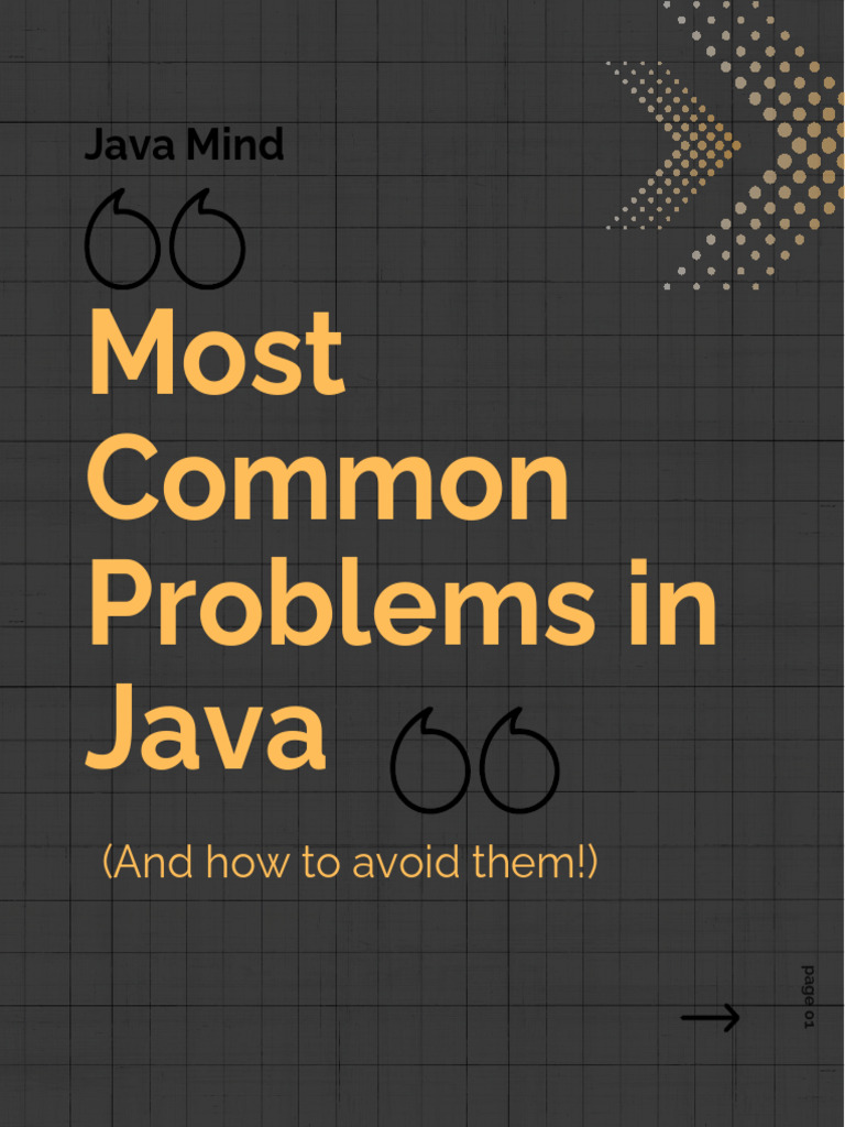 Most Common Problems in Java 1755615354 | PDF
