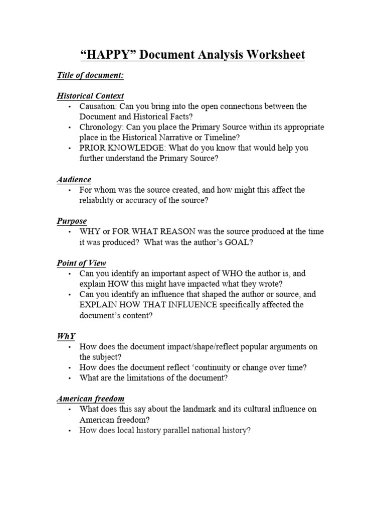 HAPPY Analysis | PDF