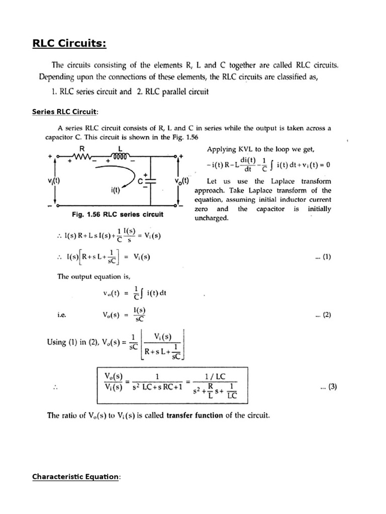 Series & Parallel RLC Circuits | PDF