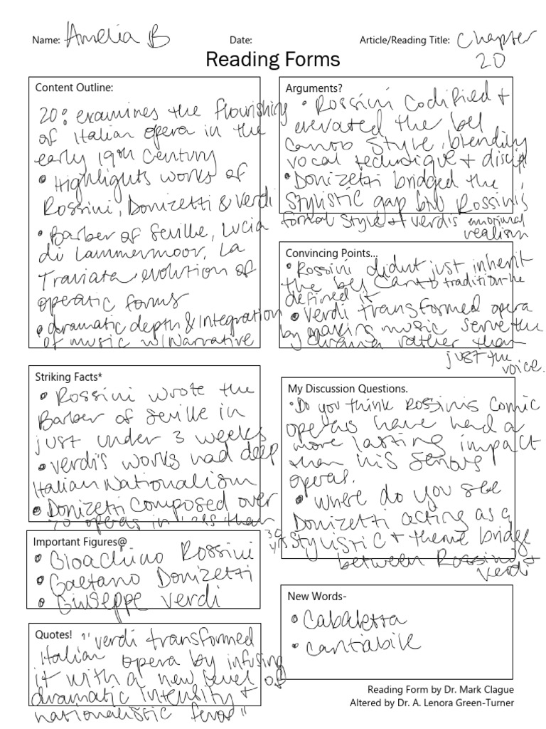 Reading Form HOGM 3 | PDF