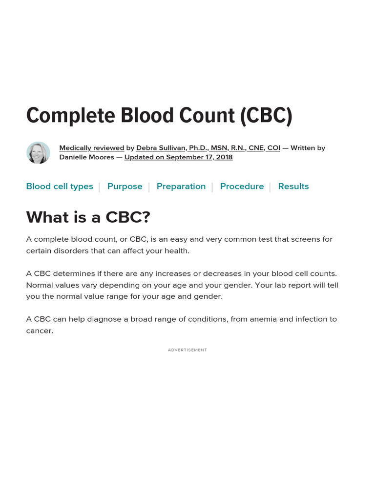CompleteBloodCount (CBC) Types, Preparation&Procedure 1755357806433 ...