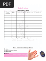 Controle Semanal de Glicemia | PDF