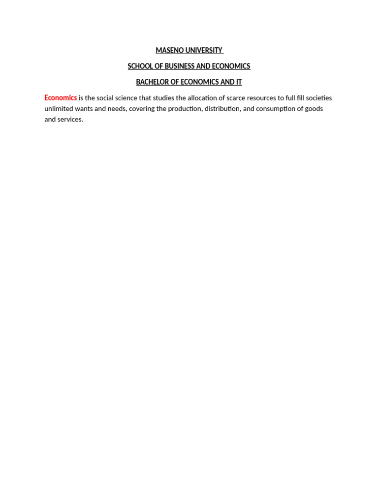 Maseno University | PDF