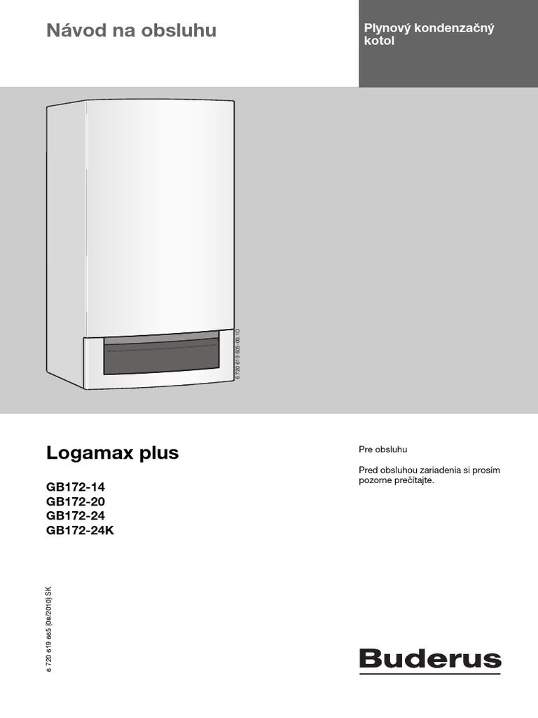 Navod Na Obsluhu Buderus Logamax Plus | PDF