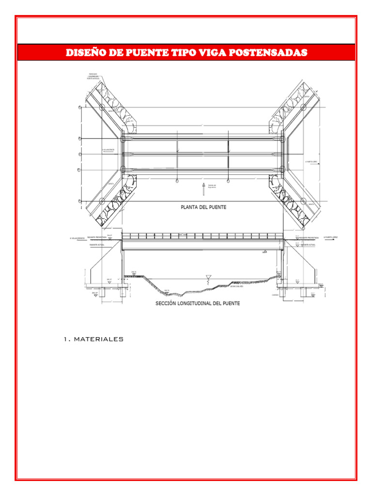 Diseño de Puente Viga Postensada | PDF