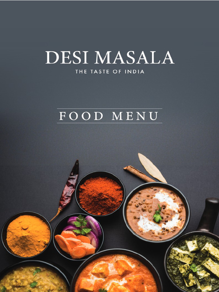 Desi Masala Food Menu | PDF