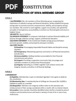Stokvel Constitution Template South Africa | PDF | Banks | Government