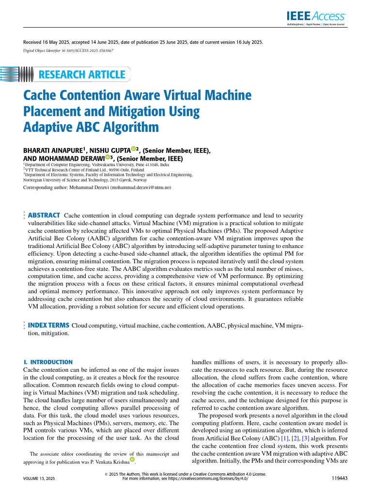 8.cache Contention Aware Virtual Machine Placement and Mitigation Using ...