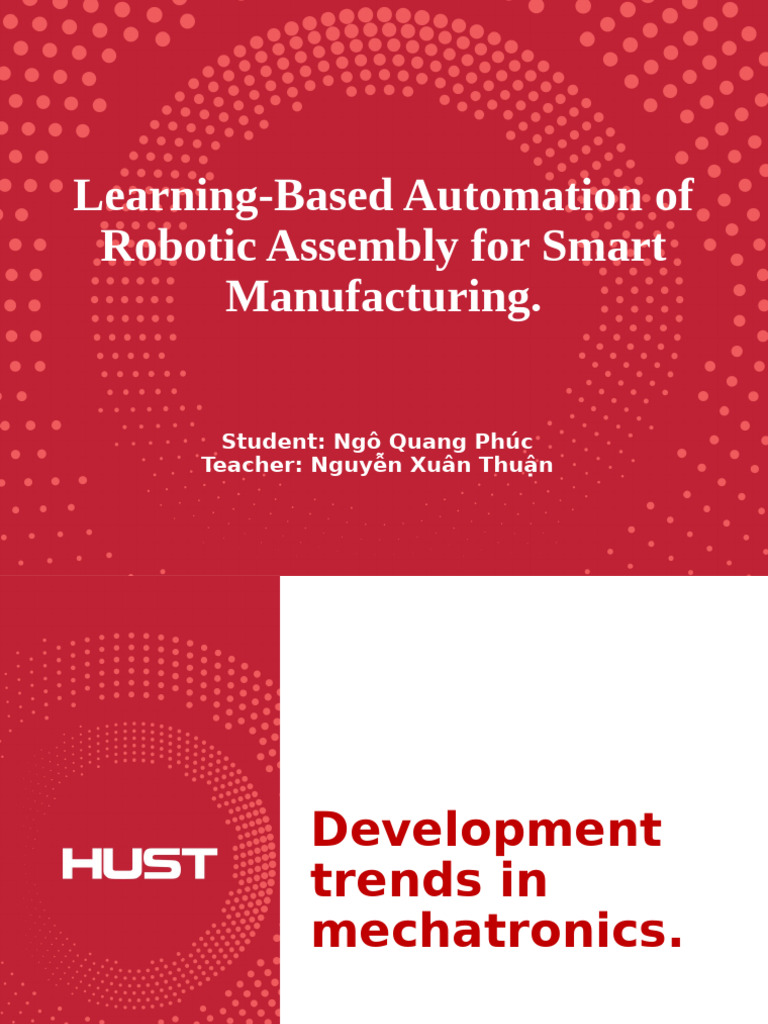 Machine Learning for Robotic Assembly | PDF | Robotics | Automation